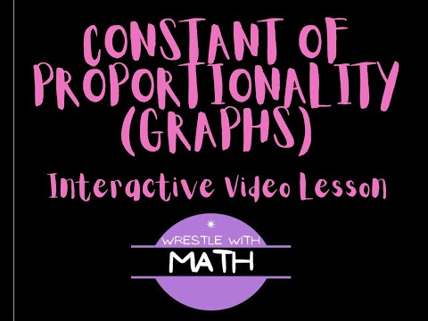Finding the Constant of Proportionality from Graphs | Math Made Easy