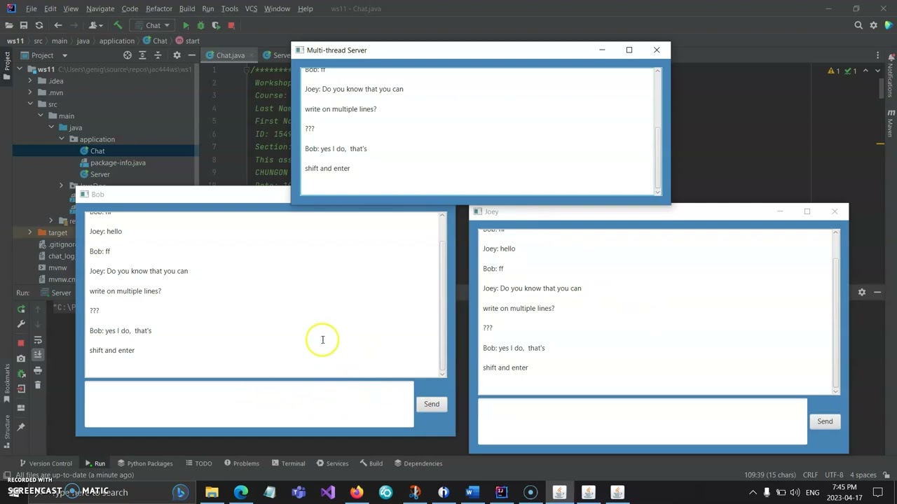 Java workshop 11 - instant chat servers using javafx