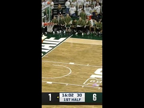 Jaden Akins Drive and Slam vs. Southern Indiana | Michigan State Men's Basketball