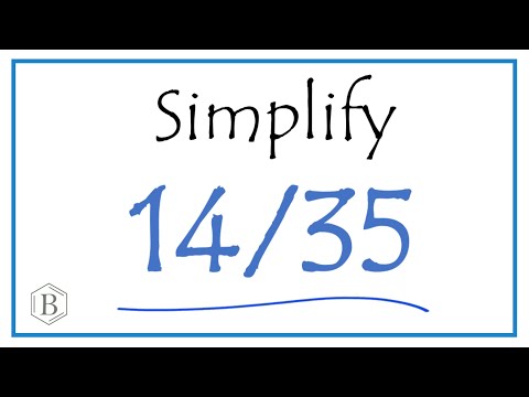 How to Simplify the Fraction 14/35