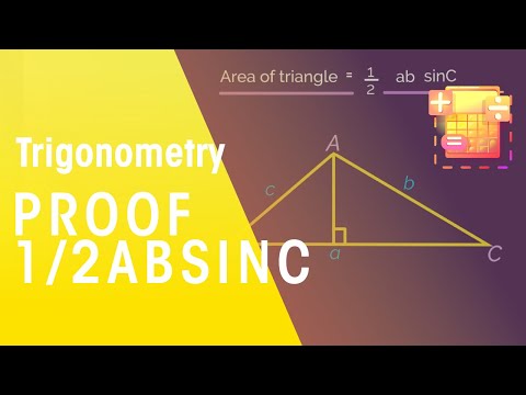 Area of Triangle 1/2absinC c | Trigonometry | Maths | FuseSchool