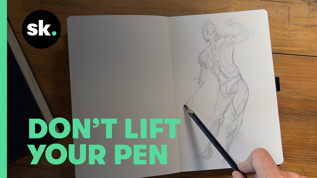 30-Day Drawing Challenge | Day 24: Continuous Line Figure Drawing for Beginners