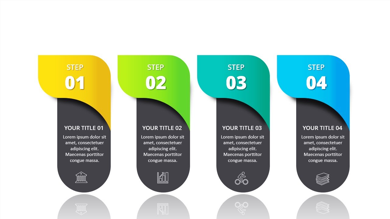 Create 4 Gradient Options Slide in PowerPoint | Tutorial 1024 | Free Template