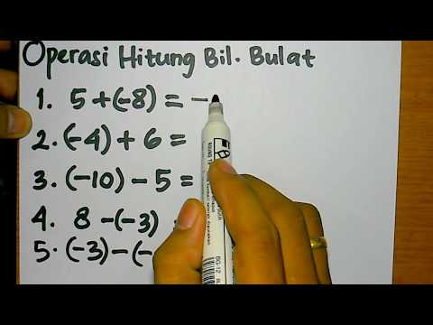 Operasi hitung bilangan bulat negatif dan positif