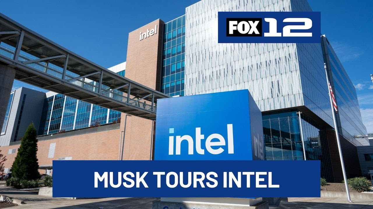 Elon Musk tours Intel’s semiconductor fab plant in Hillsboro ahead of Tesla, SpaceX partnership