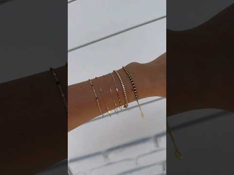 Personalize your #bracelet stack with dainty charm bracelets, diamonds and color. #jewelry #style