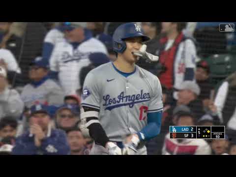 Shohei Ohtani Legs Out Infield RBI Single to Get Dodgers Within 1 Run