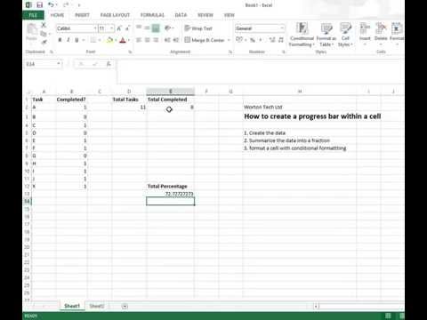 Creating Excel percentage data bars « Worton Tech