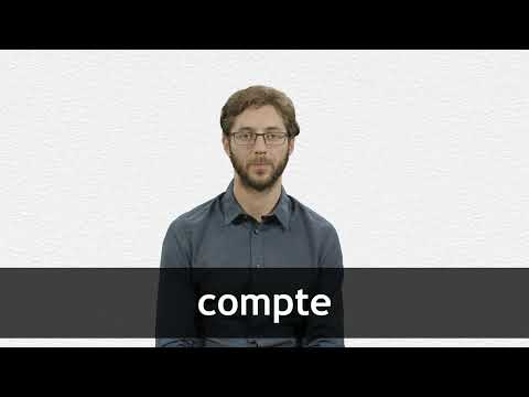How to pronounce COMPTE in French