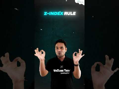 Master Z-Index in 60 Seconds with an Example 🔥 #Shorts | WsCube Tech