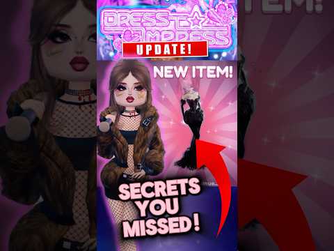 😱 3 SECRETS You MISSED?! | Style Showdown Dress To Impress UPDATE REWARD CODE #dresstoimpress #dti