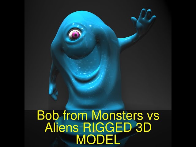 Bob from Monsters vs Aliens RIGGED 3D Model - FlatPyramid