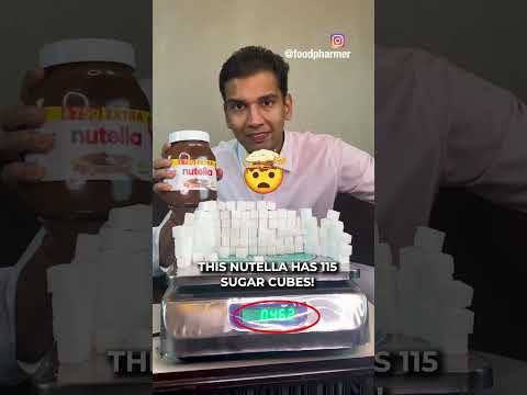 Is Nutella Healthy or Not? Exposing the Sugar Content of Nutella #shorts