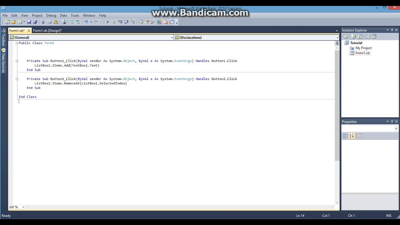 VB.net add and remove items from a listbox