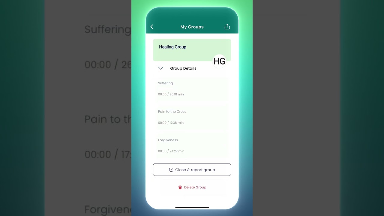 Creating and Customizing a Healing Group