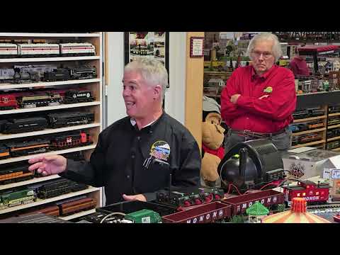 Mike Wolf, CEO of MTH Electric Trains visits MrMuffin'sTrains and demonstrates the new MTH DCS WTIU