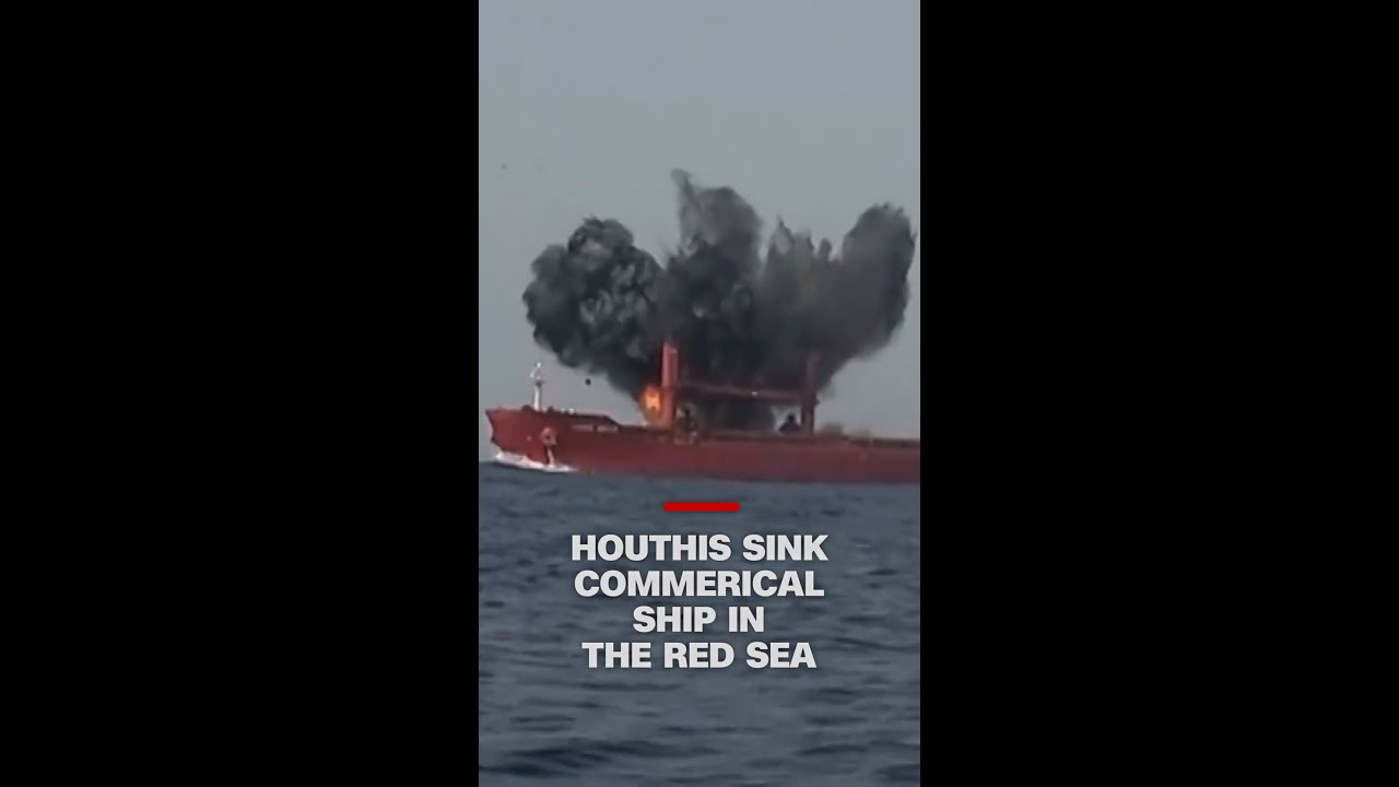 Houthi rebels release video of attack on commercial ship in the Red Sea