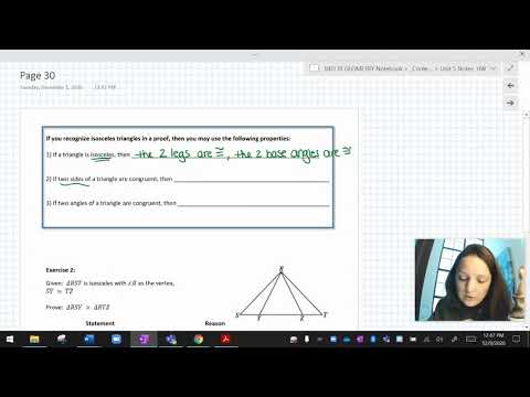 CPCTC and Isosceles Triangle Proofs
