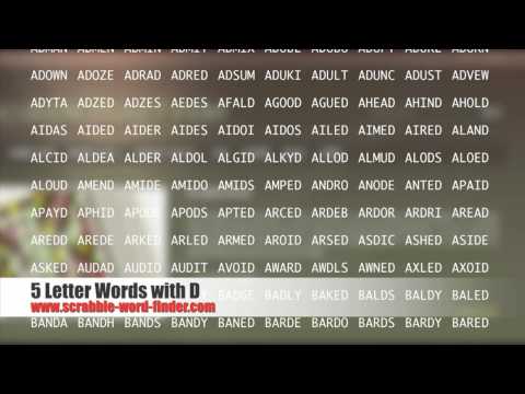 5 letter words with D