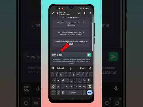 How to use ChatGPT on mobile ???? #chatgpt