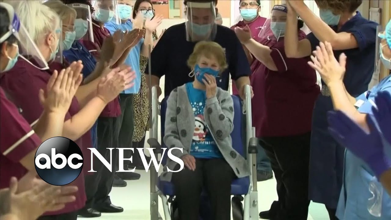 90-year-old grandma becomes first to receive Pfizer COVID-19 vaccine