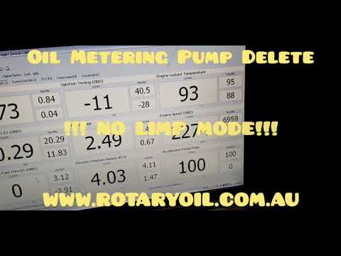 Oil metering pump delete tune for S1 RX-8s - rotaryoil.com.au