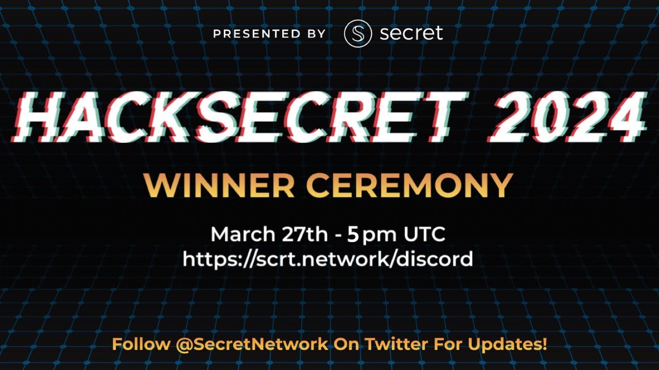HackSecret 2024 Hackathon Winner Ceremony