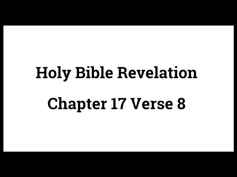 Holy Bible Revelation 17:8