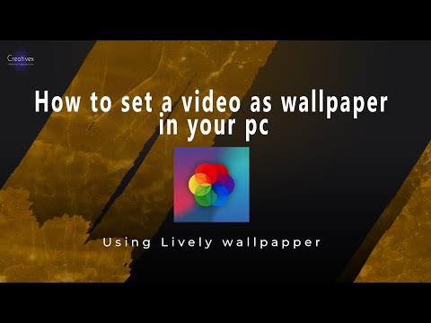 How to set a video as wallpaper in pc /live wallpaper in windows 10 pc