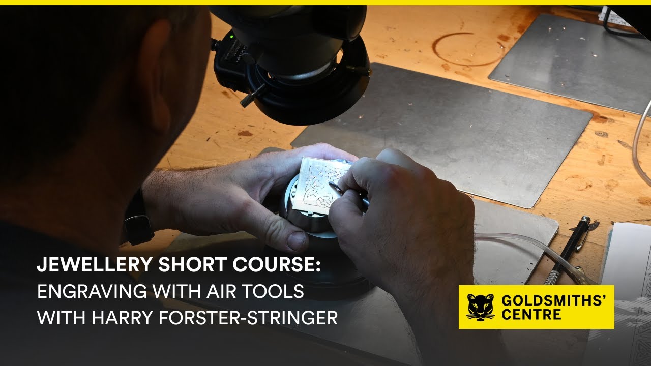 Engraving with Air Tools with Harry Forster-Stringer – Short Course at The Goldsmiths’ Centre