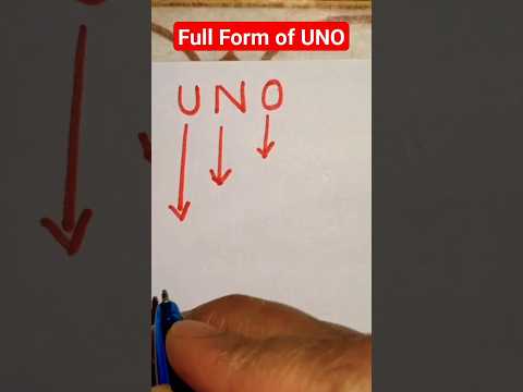 Full Form of UNO #shorts #uniqueknowledge #shortsviral #fullform #commonabbreviations
