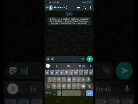 How to text "Hi"