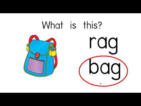 English Language for Preschool: Words with -ag ending sound