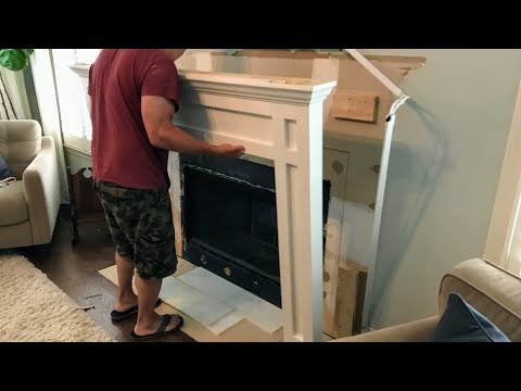 DIY fireplace surround