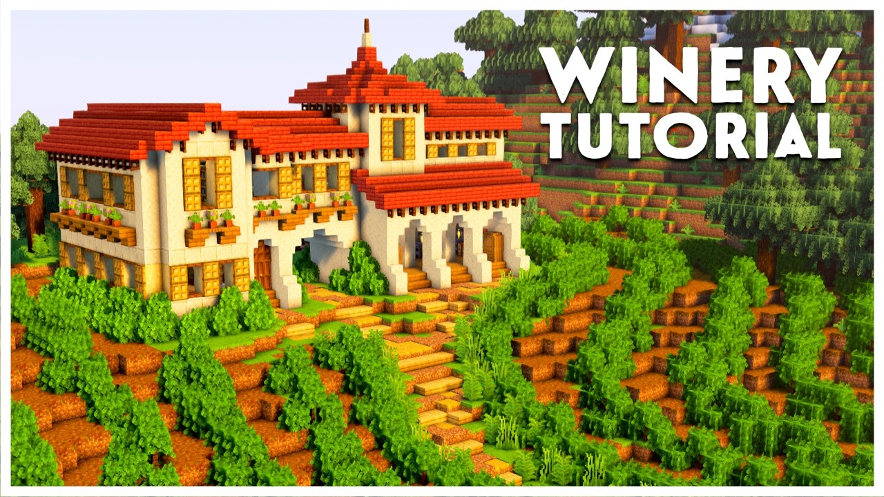 How to Build a Winery in Minecraft | Minecraft Tutorial