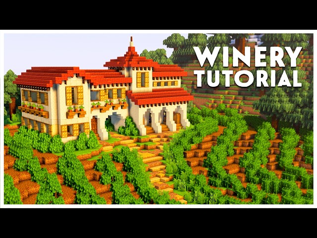 How to Build a Winery in Minecraft (Minecraft Tutorial) Minecraft Map
