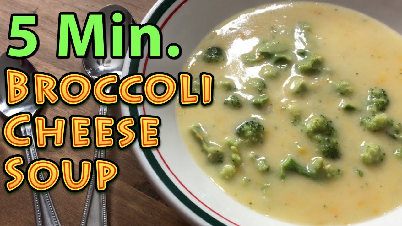 5 Min Broccoli Cheese Soup FAST