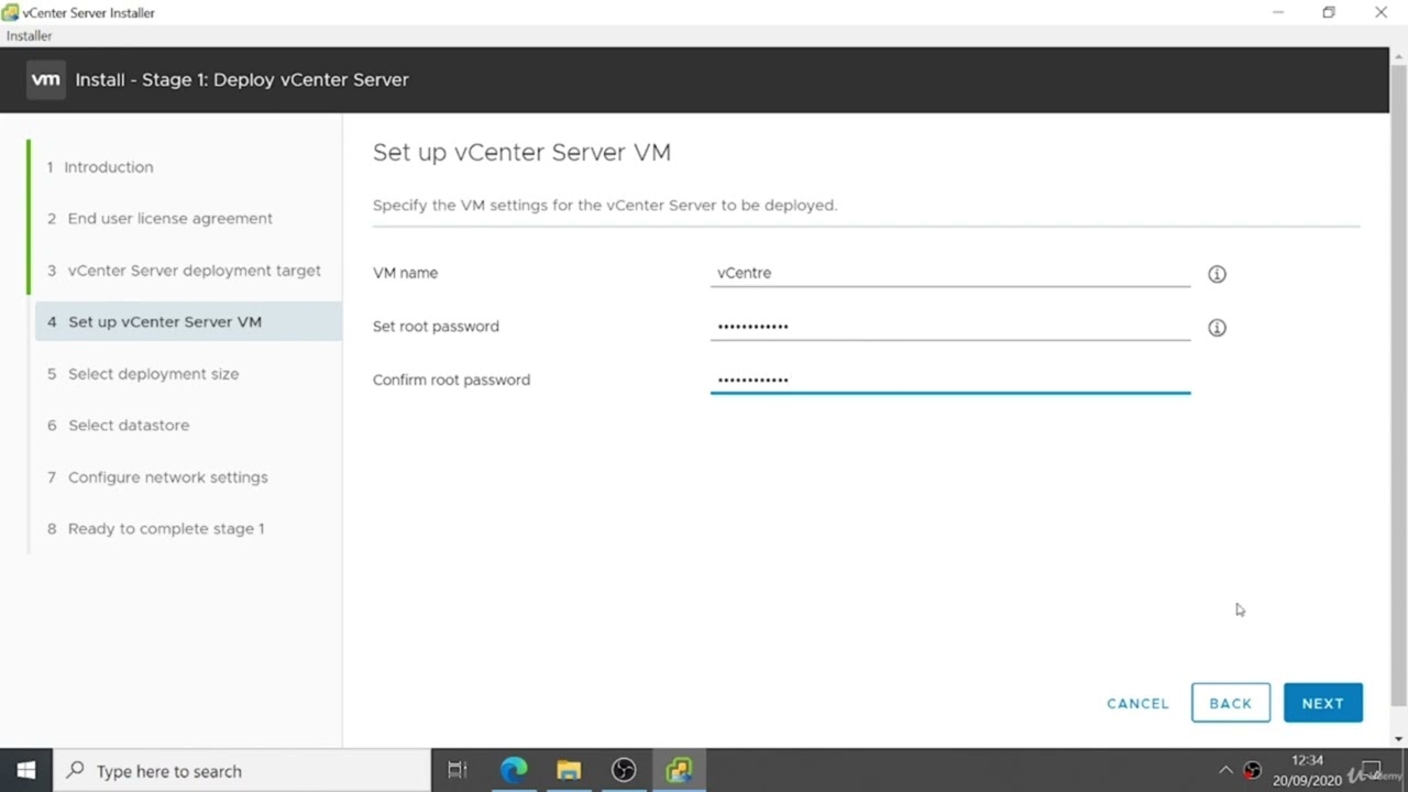 VMware vSphere 7 Foundations 1.6 - Getting Started with vSphere - Deploy a vCentre Server Appliance