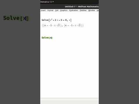 Solve any equation with mathematica