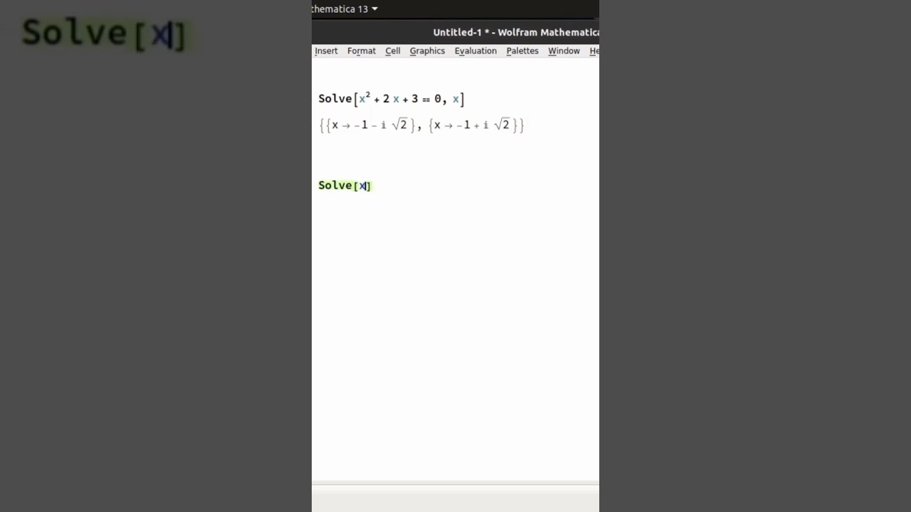 Solve any equation with mathematica