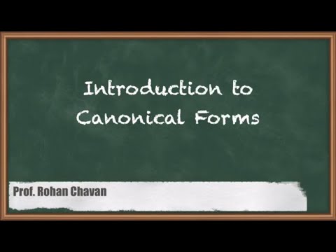 Introduction To Canonical Forms Explained - GATE Control System Video ...