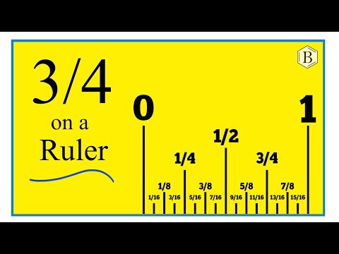 How to Find 3/4 on a Ruler or Tape Measure