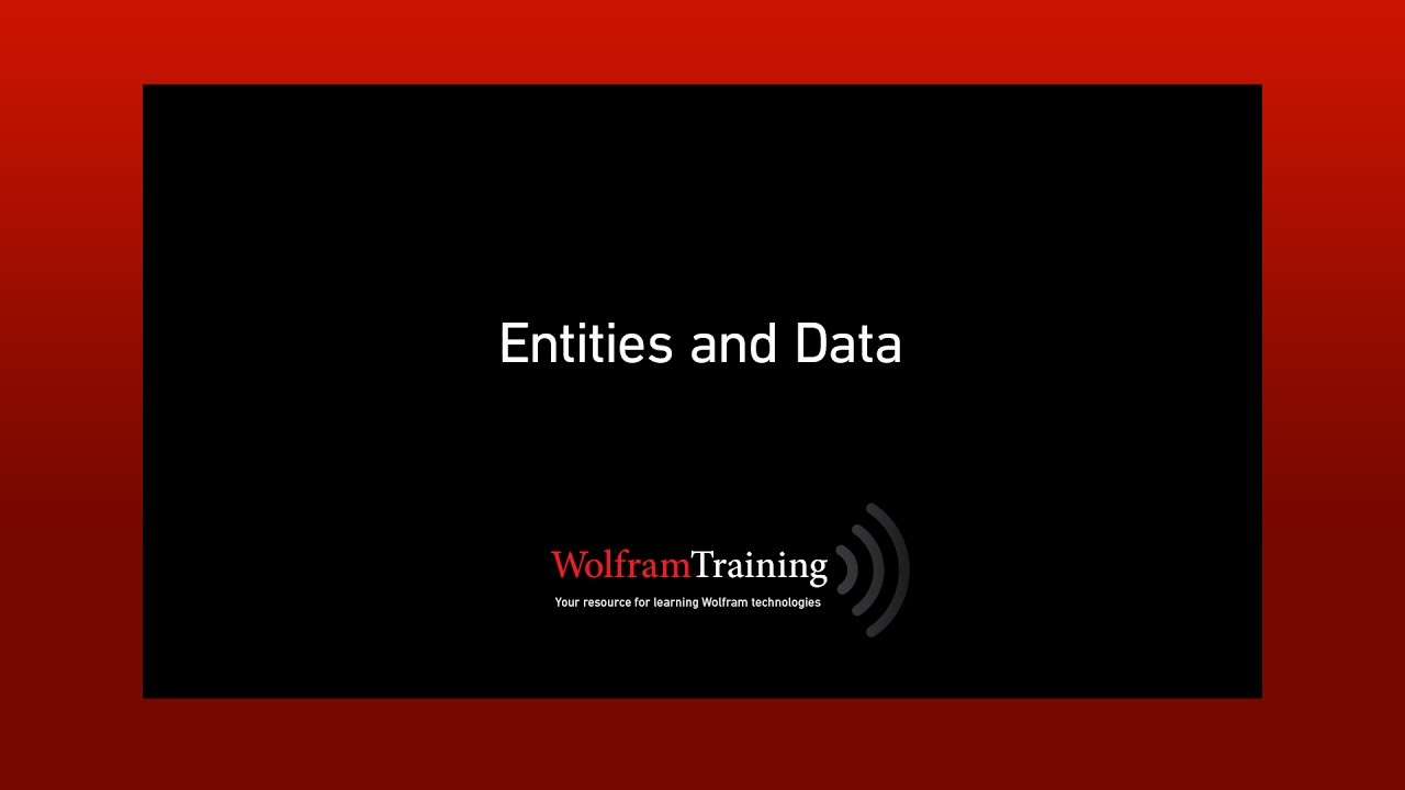 Entities and Data