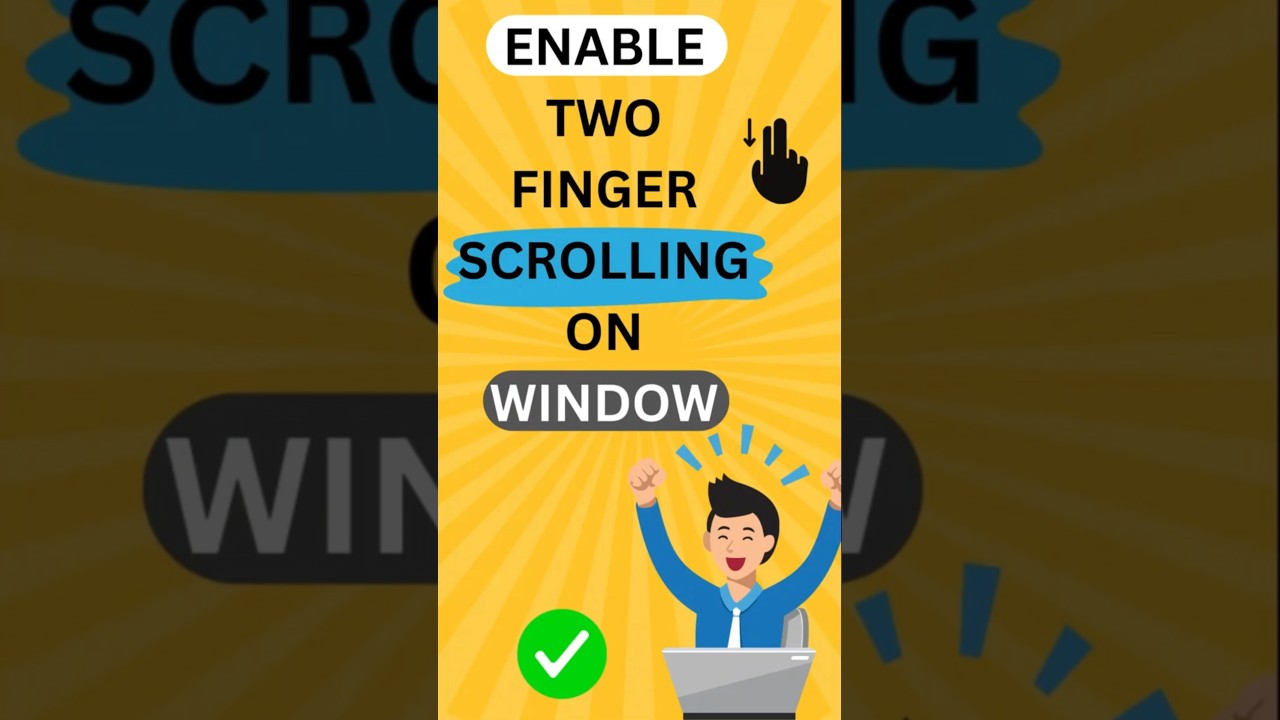 Fix Two Finger Scroll Not Working! (Windows 10/11)