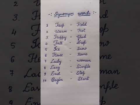 #synonyms #english #writing