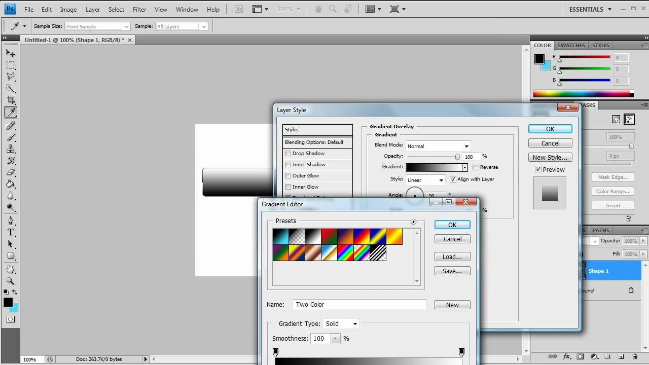 Photoshop : Vista Button