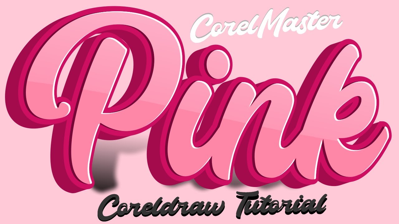 CorelDraw Tutorial: Cool Calligraphy 3D Text Effect
