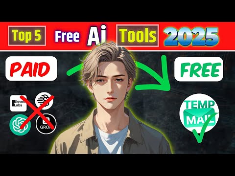 Top 5 Free Ai Tools 2025 | Best Ai Tools | Free To Use & Unlimited