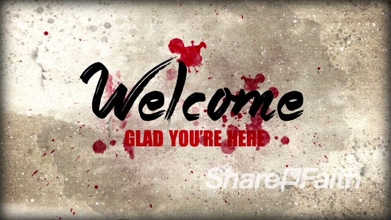 Easter Background: No Greater Love Church Welcome Background Video