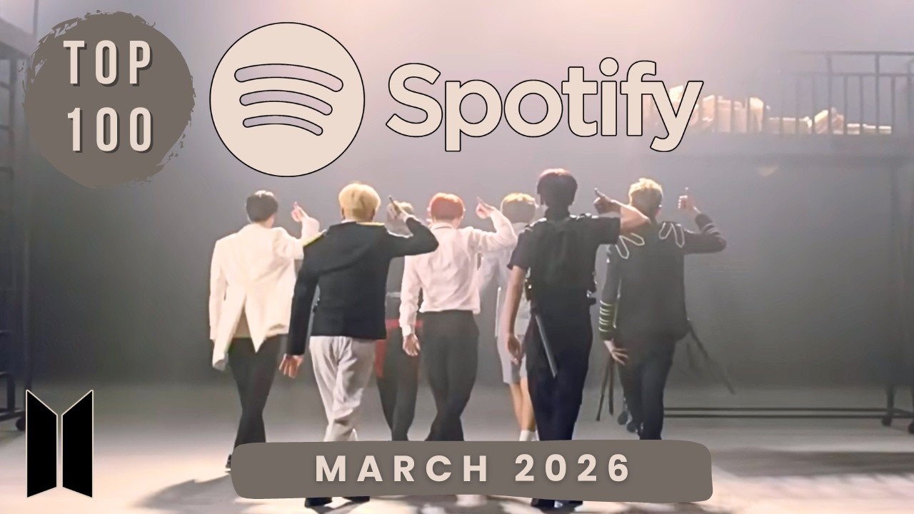 [TOP 100] MOST STREAMED BTS SONGS ON SPOTIFY | March 2026